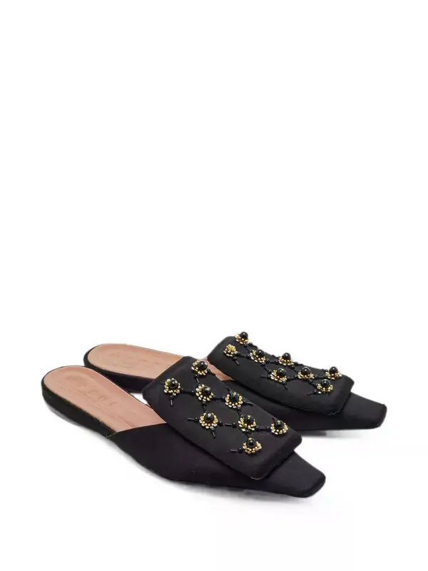 Marni Embellished Pointed-toe Mules