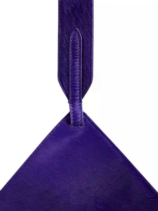 Khaite Mini Lotus Tote In Amethyst Haircalf And Suede - Purple