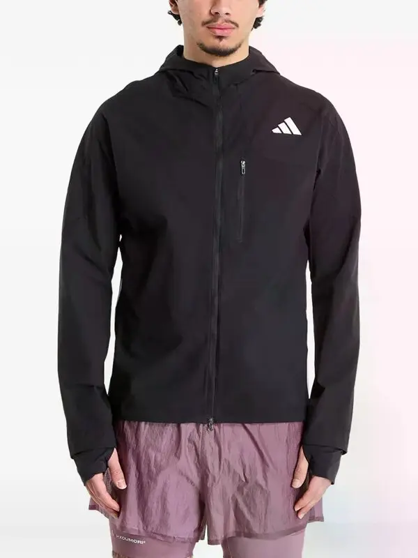 Adidas Logo Print Hooded Jacket