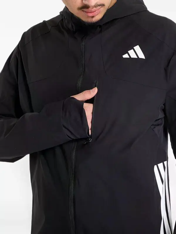 Adidas Logo Print Hooded Jacket