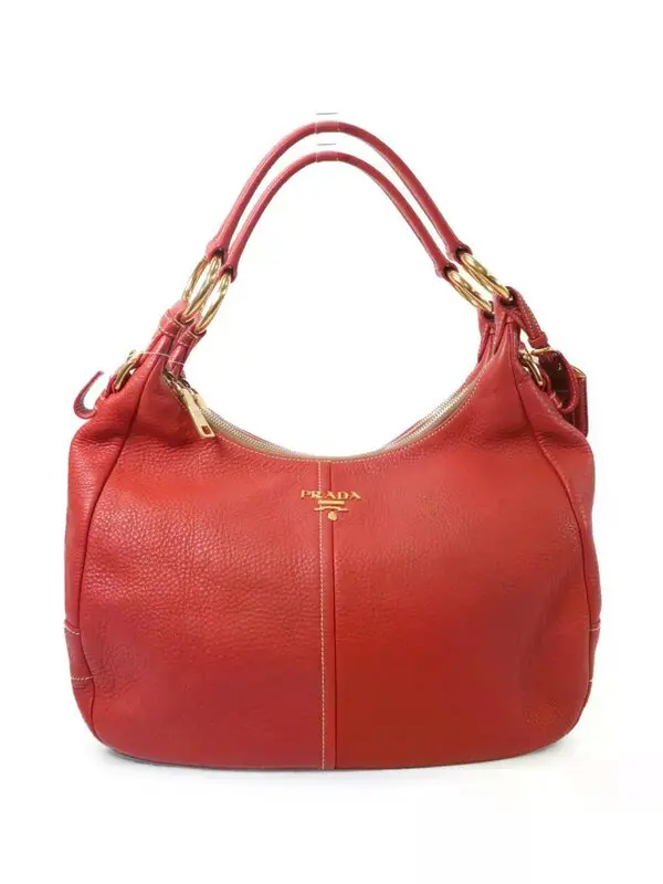 Prada Grained Leather Tote Bag