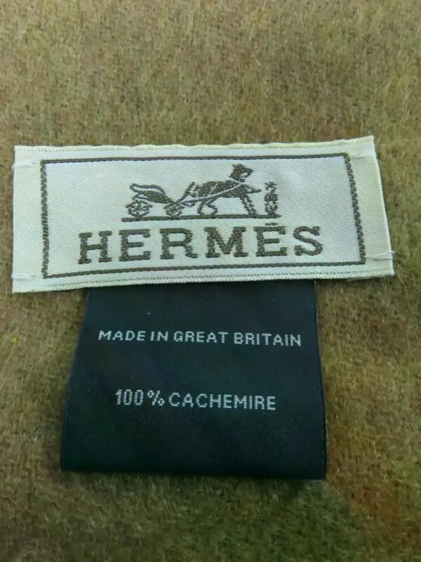 Hermès Check Fringe Scarf