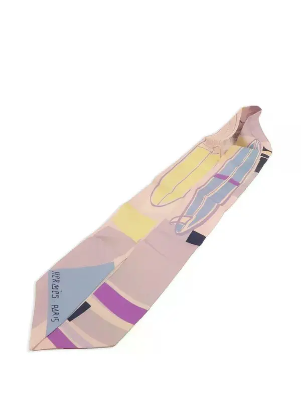 Hermès Sea Surf And Fun Twilly Scarf - Purple