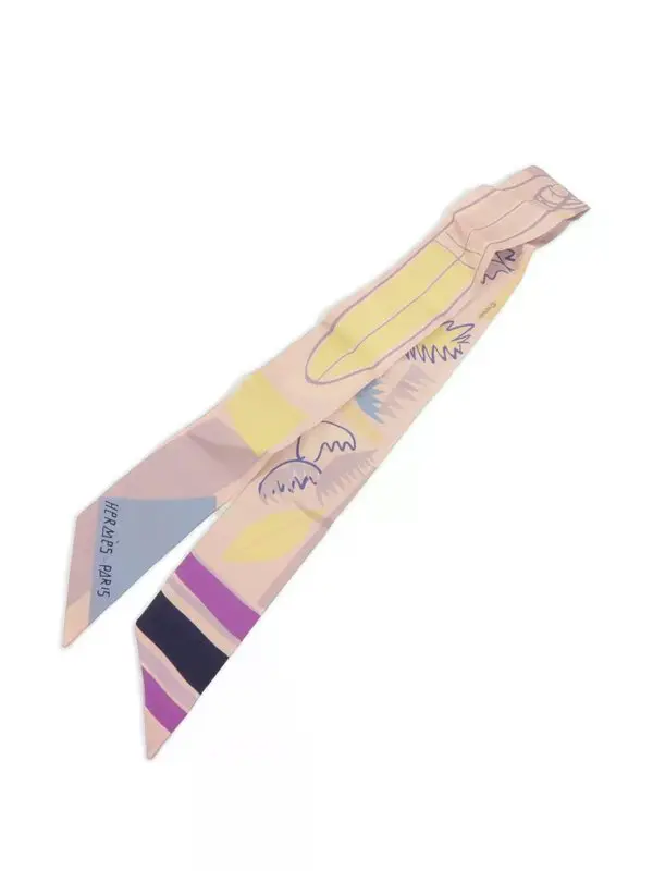 Hermès Sea Surf And Fun Twilly Scarf - Purple