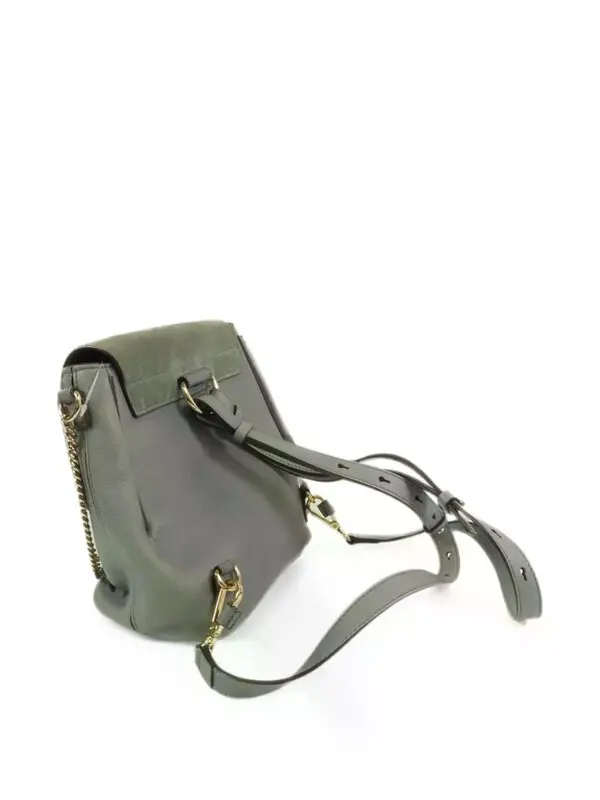 Chloé Faye Ring Detail Backpack - Blue