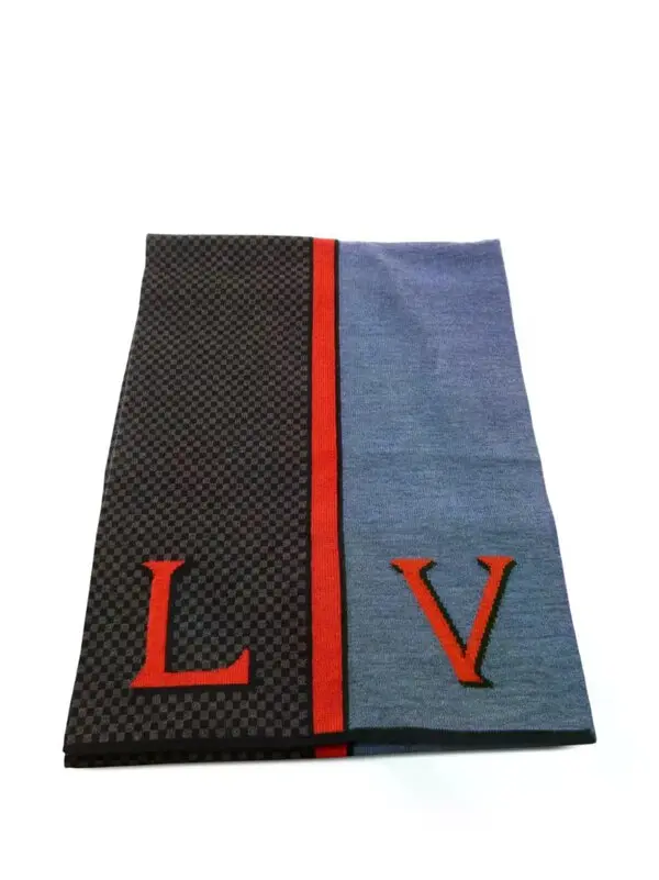 LOUIS VUITTON Damier Scarf - Blue