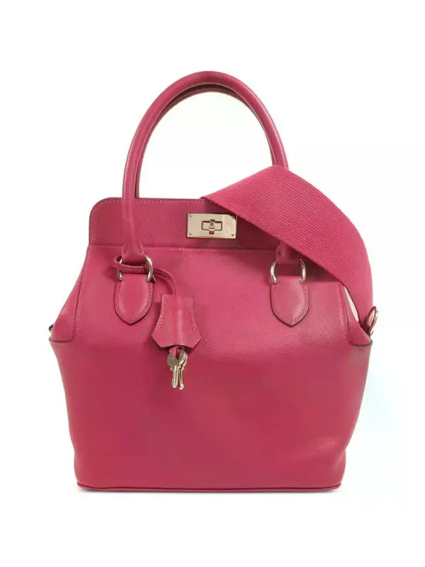 Hermès Toolbox 20 Leather Tote Bag - Pink