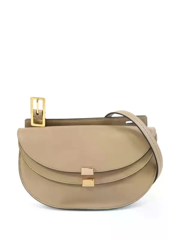 Chloé Georgia Leather Shoulder Bag - Neutrals