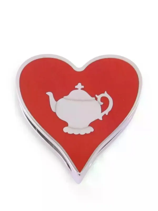 Hermès Enamel Heart Teapot Motif Charm
