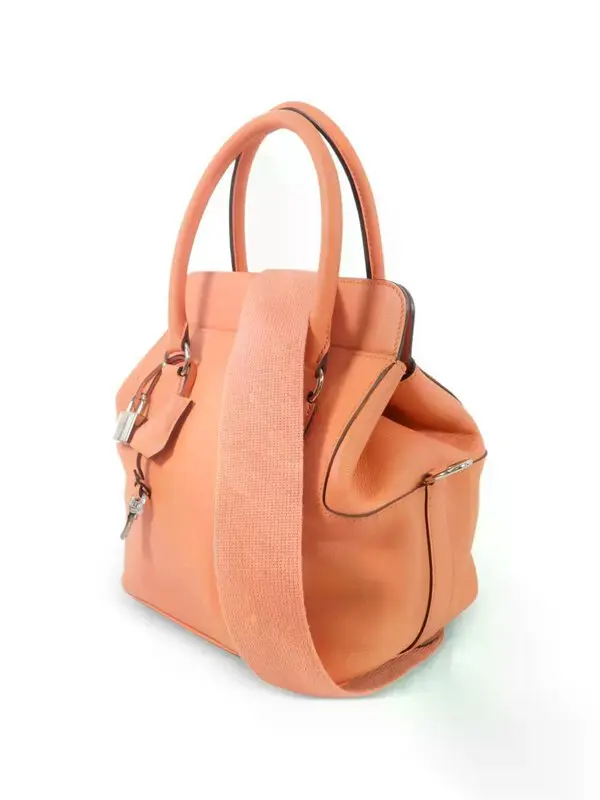 Hermès Toolbox Leather Shoulder Bag - Orange