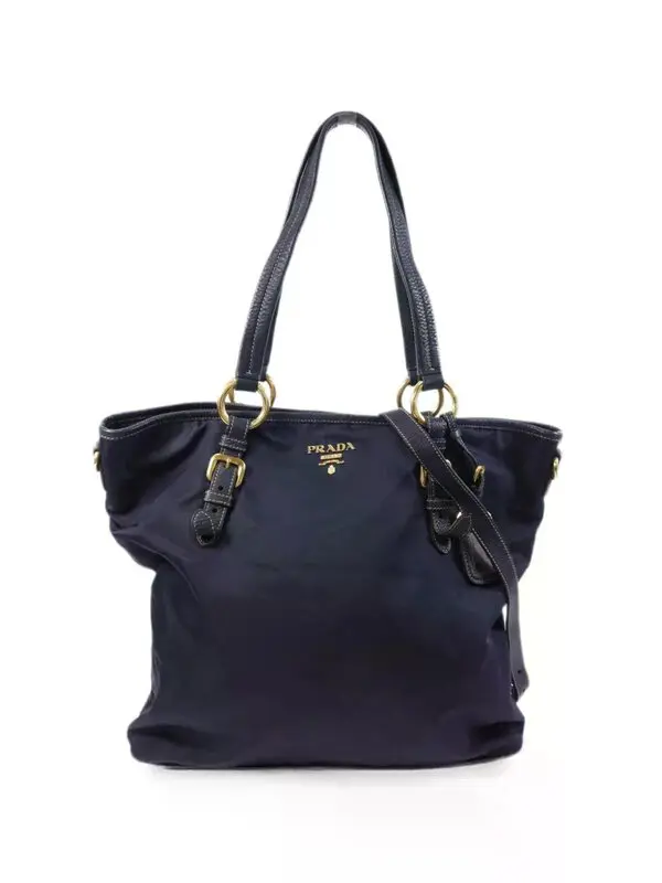 Prada Buckled Shoulder Bag - Blue