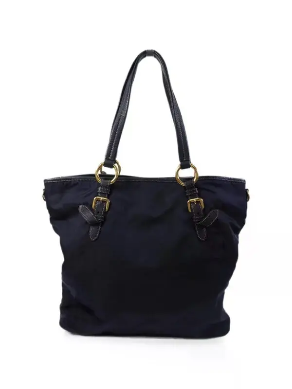 Prada Buckled Shoulder Bag - Blue