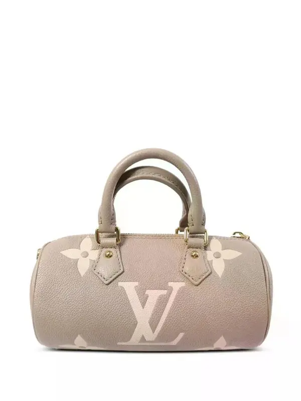 LOUIS VUITTON Papillon Bb Monogram Empreinte Tote Bag - Neutrals