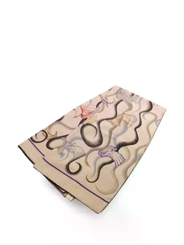 Hermès Graphic-print Shawl
