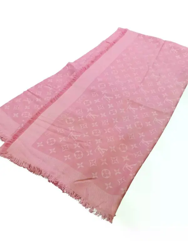LOUIS VUITTON Monogram Frayed Scarf