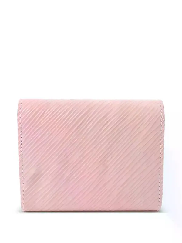 LOUIS VUITTON Leather Trifold Wallet - Pink