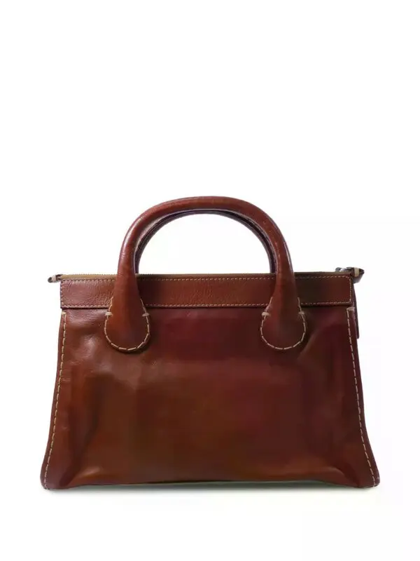 Chloé Leather Tote Bag With Buckle Detail