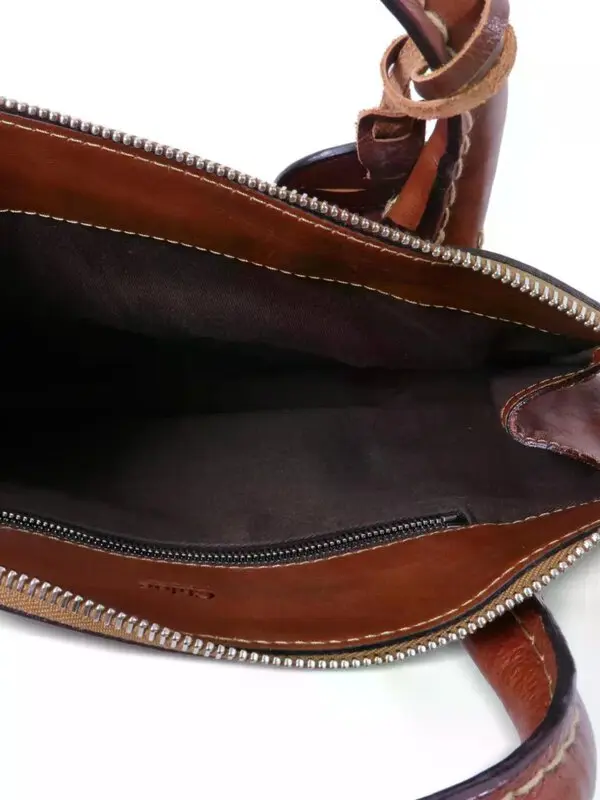 Chloé Leather Tote Bag With Buckle Detail