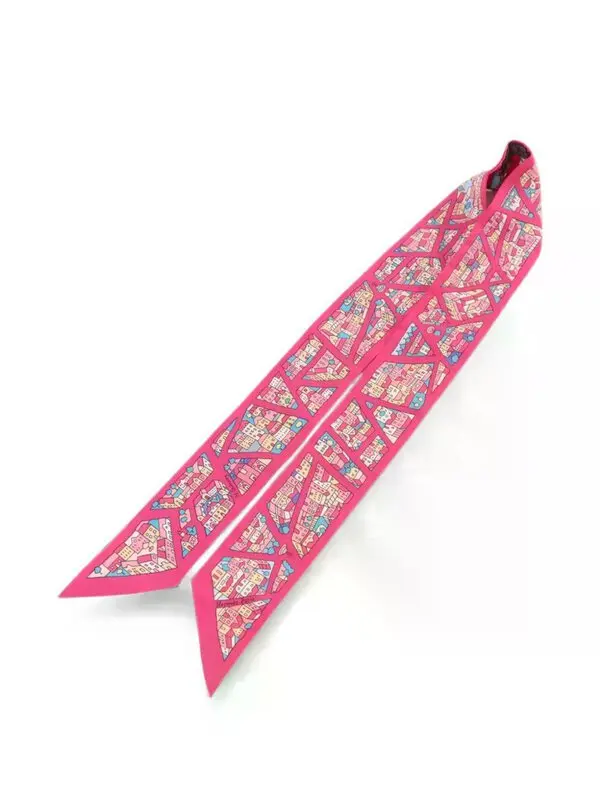 Hermès Graphic-print Scarf - Pink