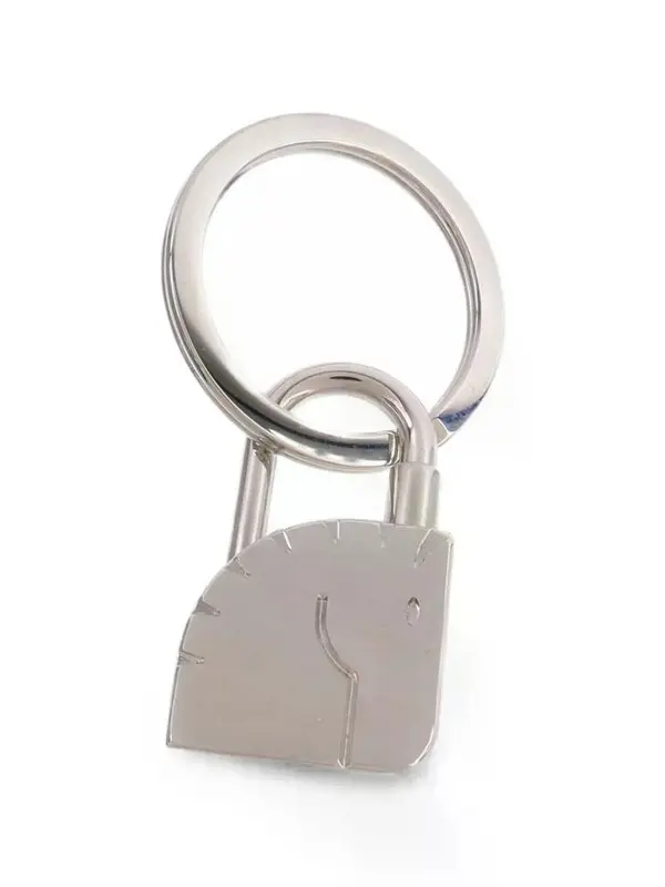 Hermès Tone Horse Head Padlock Keyring