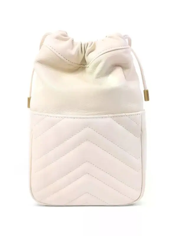 Gucci Mini Gg Marmont Bucket Bag - Neutrals