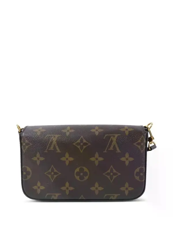 LOUIS VUITTON Monogram Felicie Strap & Go Shoulder Bag - Brown