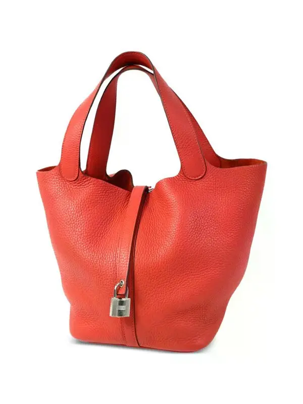 Hermès Picotin Clemence Tote Bag - Red