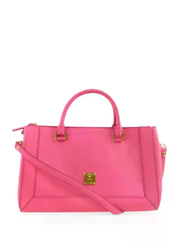 Mcm Leather Tote Bag
