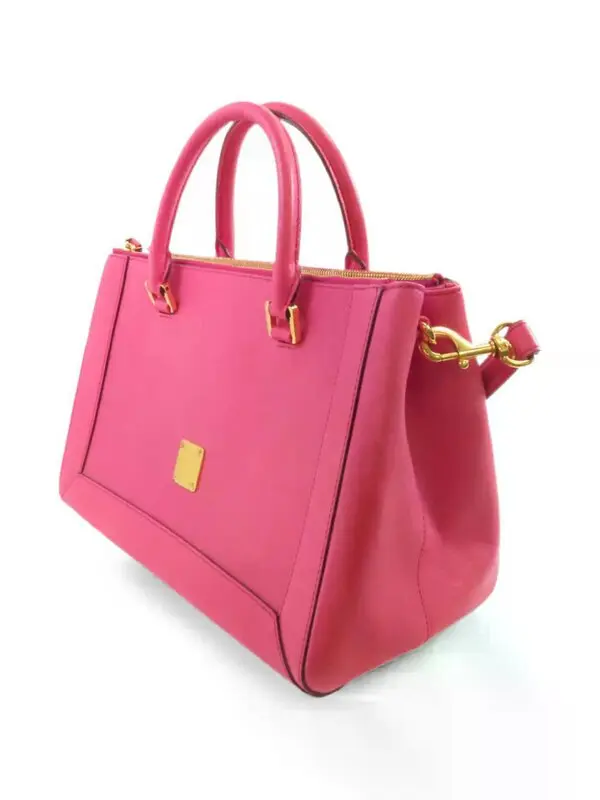 Mcm Leather Tote Bag