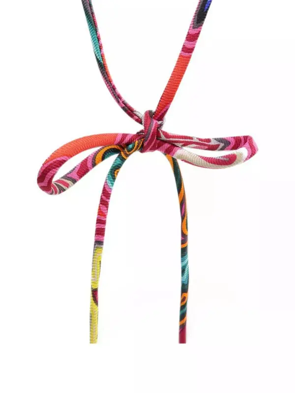 Hermès Silk Necklace With Palladium-plated Hardware