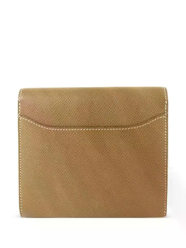 Hermès Constance Compact Leather Wallet - Neutrals