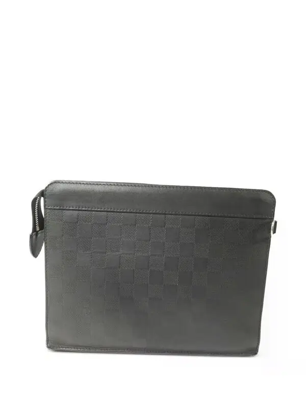 LOUIS VUITTON Damier Infini Stand Pouch Clutch Bag