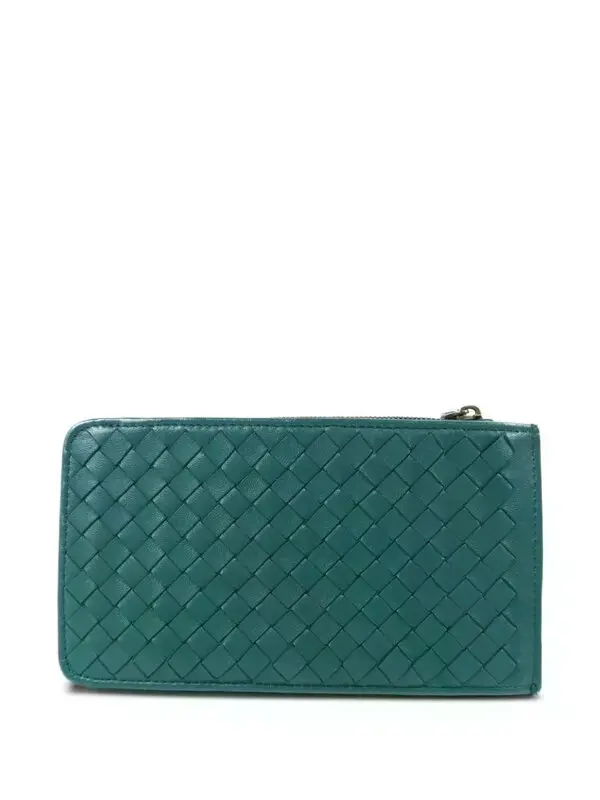 Bottega Veneta Intrecciato-leather Long Wallet