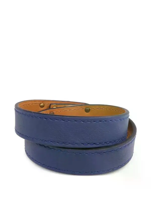 Hermès Kelly Double Tour Leather Bracelet - Gold