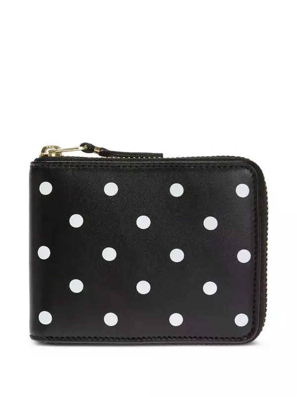Comme Des Garçons Polka-dot Wallet - Black