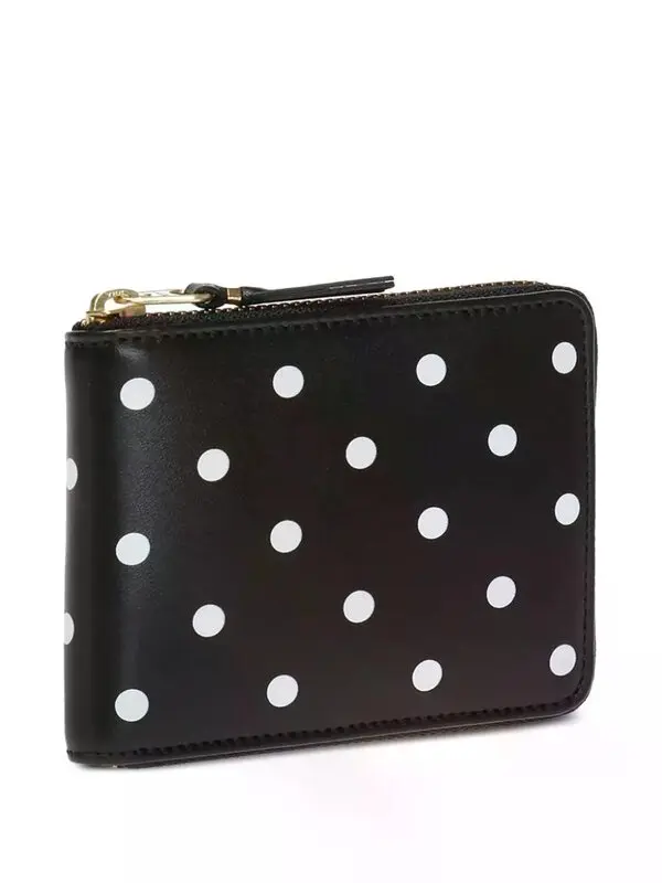 Comme Des Garçons Polka-dot Wallet - Black