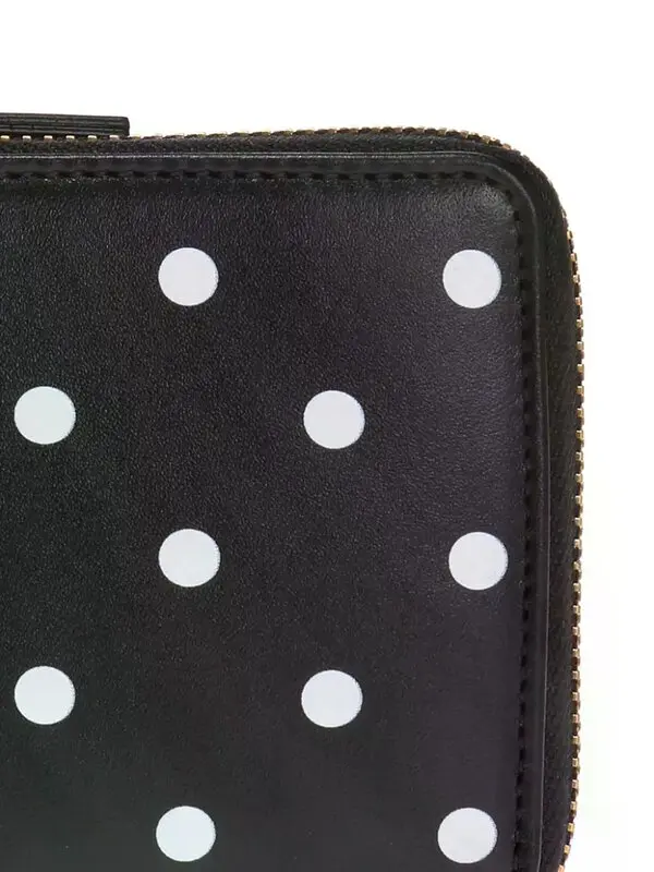 Comme Des Garçons Polka-dot Wallet - Black