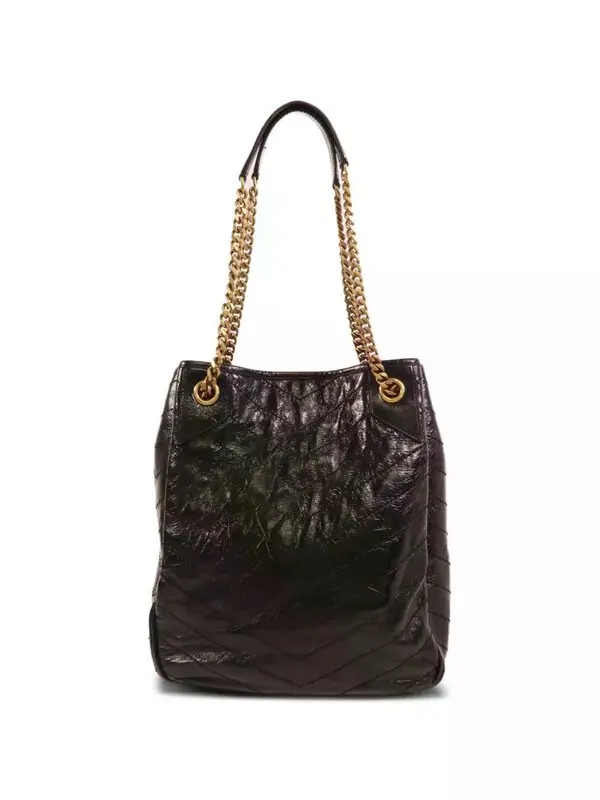 Saint Laurent Small Niki Leather Bucket Bag