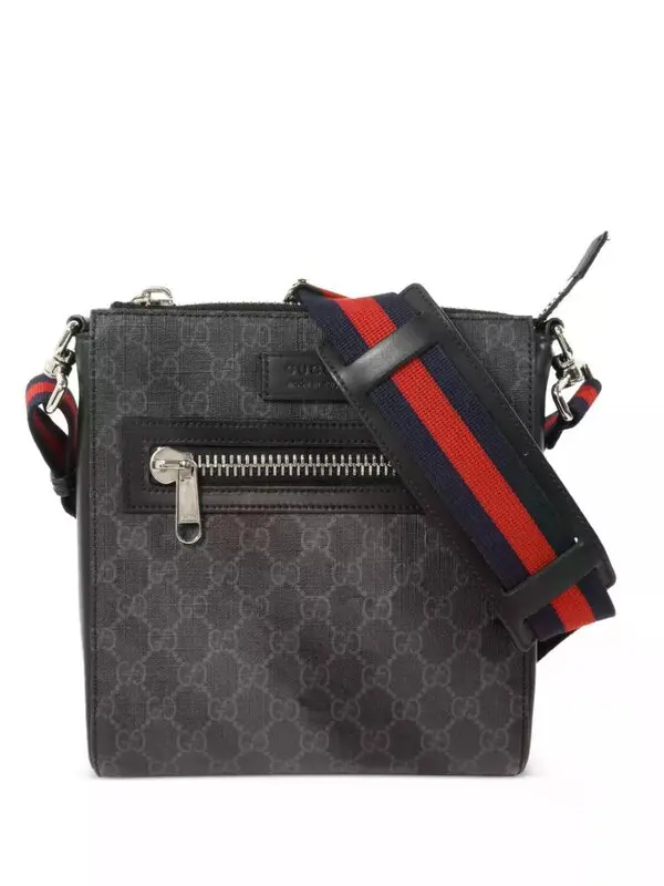 Gucci Gg Supreme Messenger Bag - Black