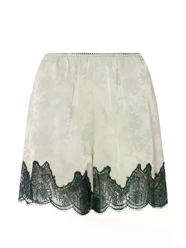 Liu Jo Jacquard Lace-trimmed Shorts