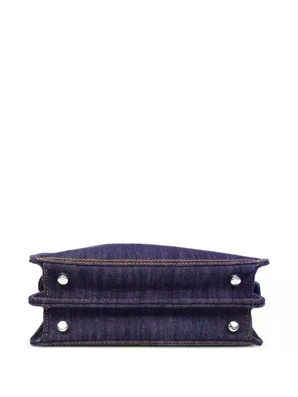 Fendi Small Peekaboo Iseeu Denim Tote Bag