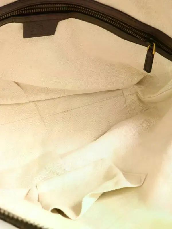 Gucci Gg Bamboo Detail Canvas Tote Bag