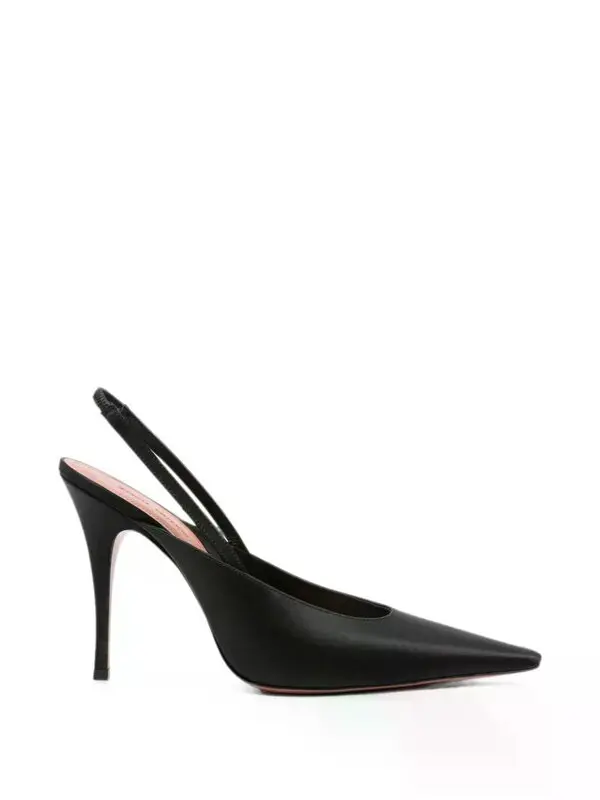Amina Muaddi Felicia Slingback Pumps - Black
