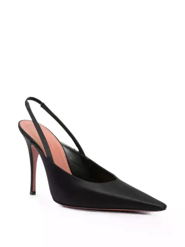Amina Muaddi Felicia Slingback Pumps - Black
