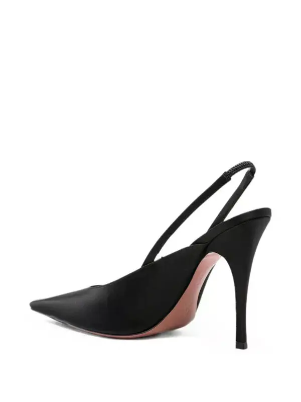Amina Muaddi Felicia Slingback Pumps - Black
