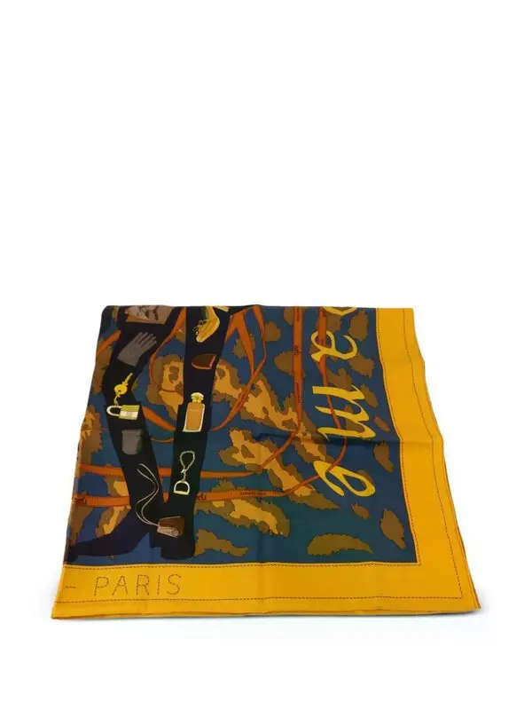 Hermès Silk Scarf - Blue