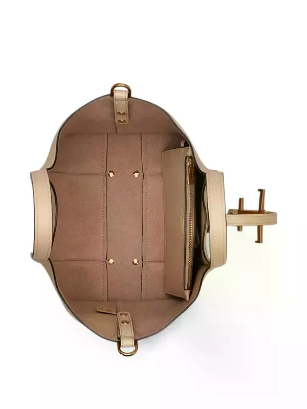 TOD'S Timeless Shopping Bag In Leather Mini - Neutrals