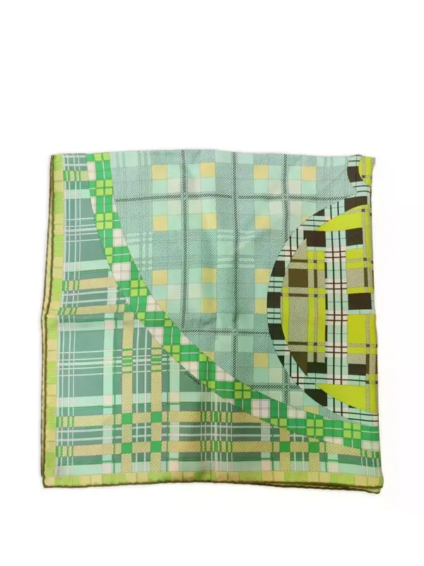 Hermès Ex-libris À Carreaux Scarf