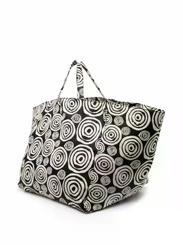 10 CORSO COMO Spiral-print Canvas Tote