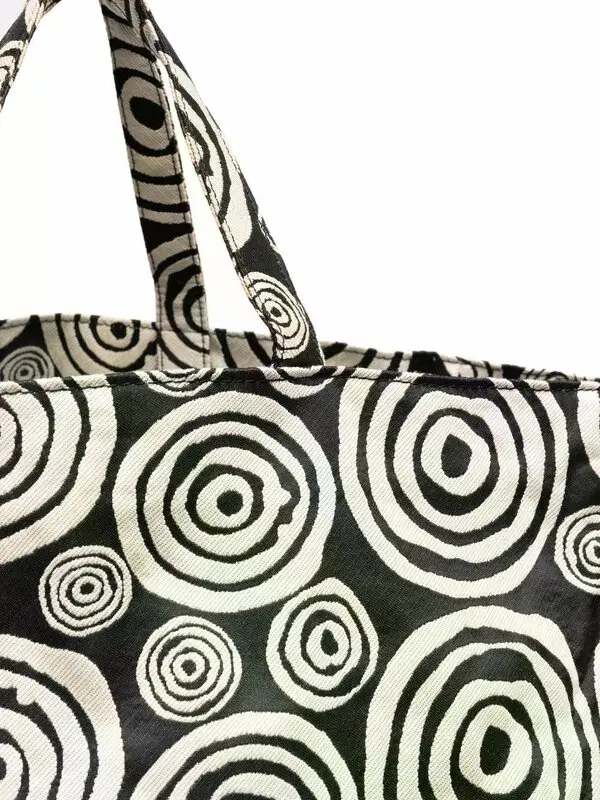 10 CORSO COMO Spiral-print Canvas Tote